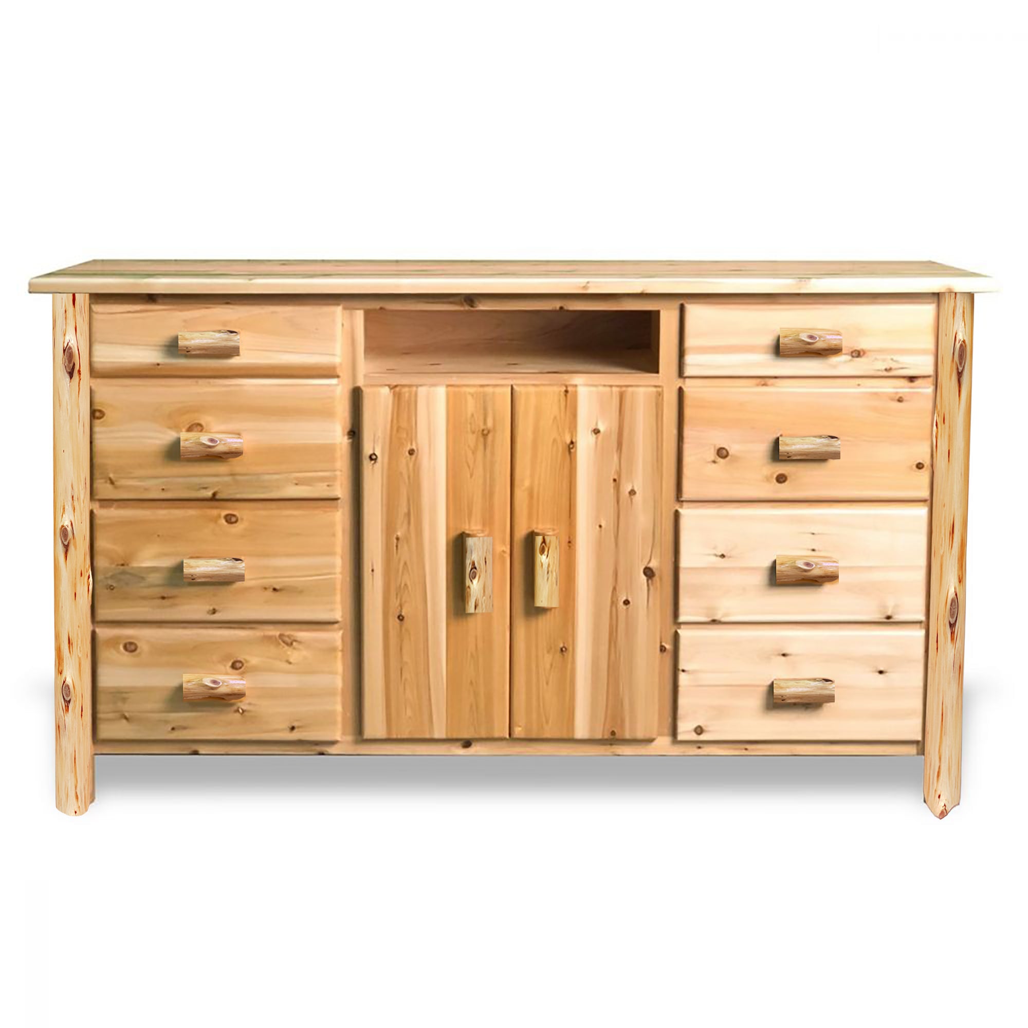 Rustic Entertainment Dresser | 70" Wide | LogHeads Home