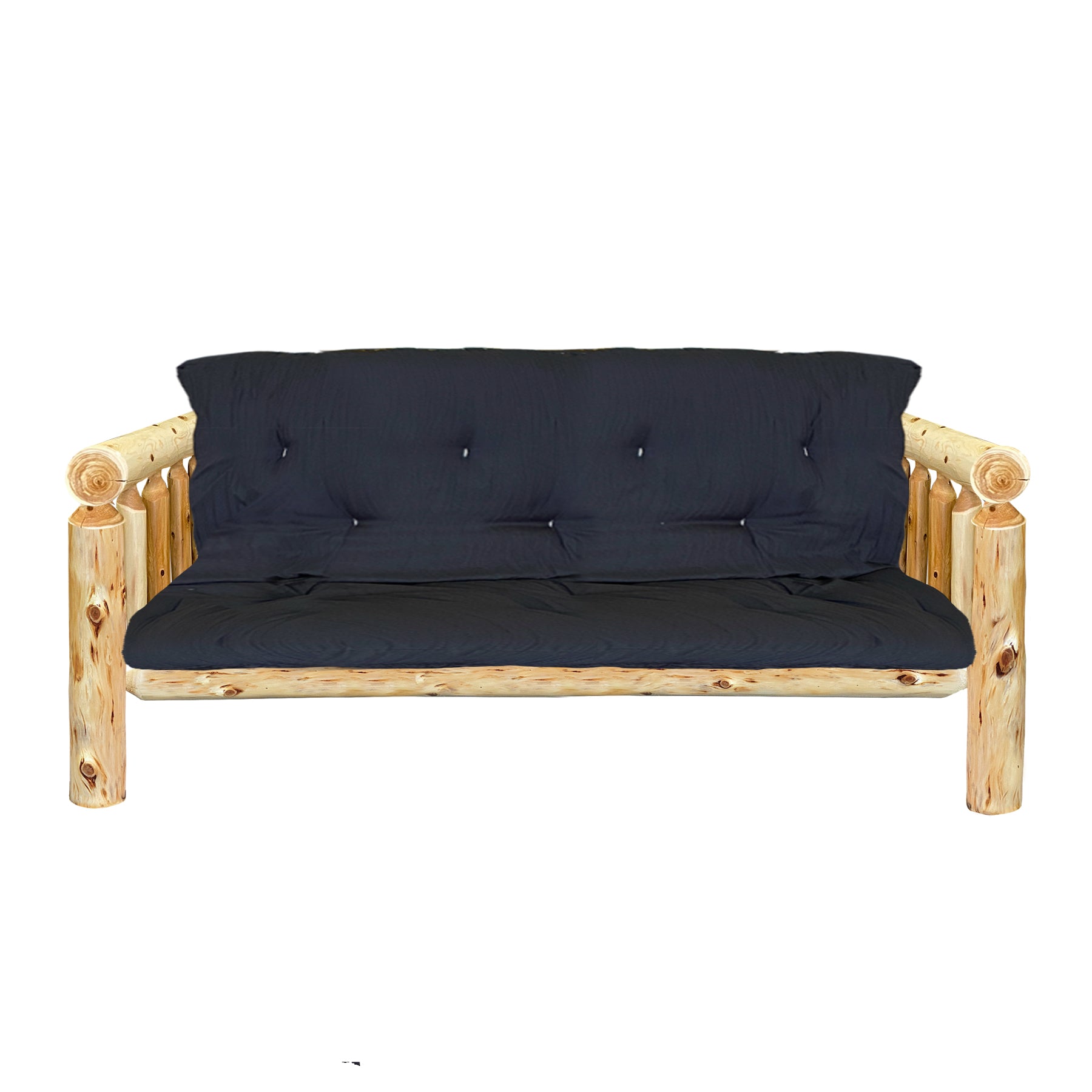 Log Futon | Rustic Futon | LogHeads Home Center | Log Furniture