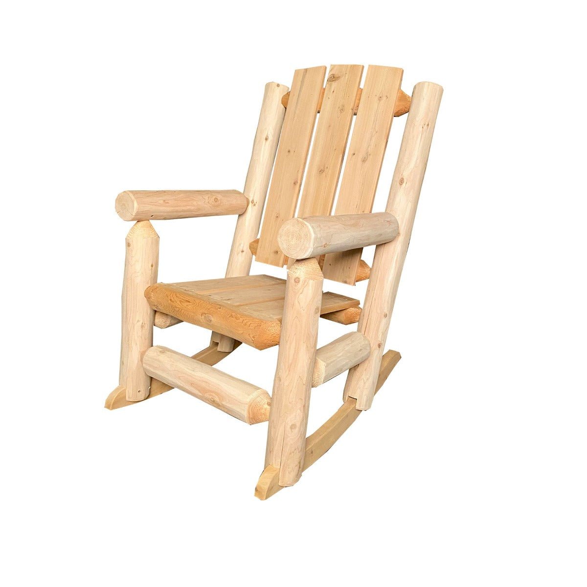 Rustic Yukon Log Rocking Chair | LogHeads Home Center